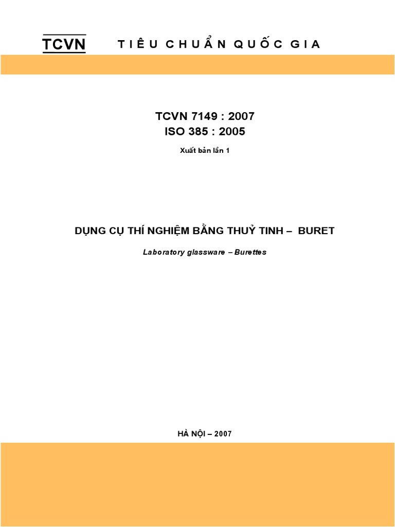 TCVN7149 2007 909878-Buret | PDF