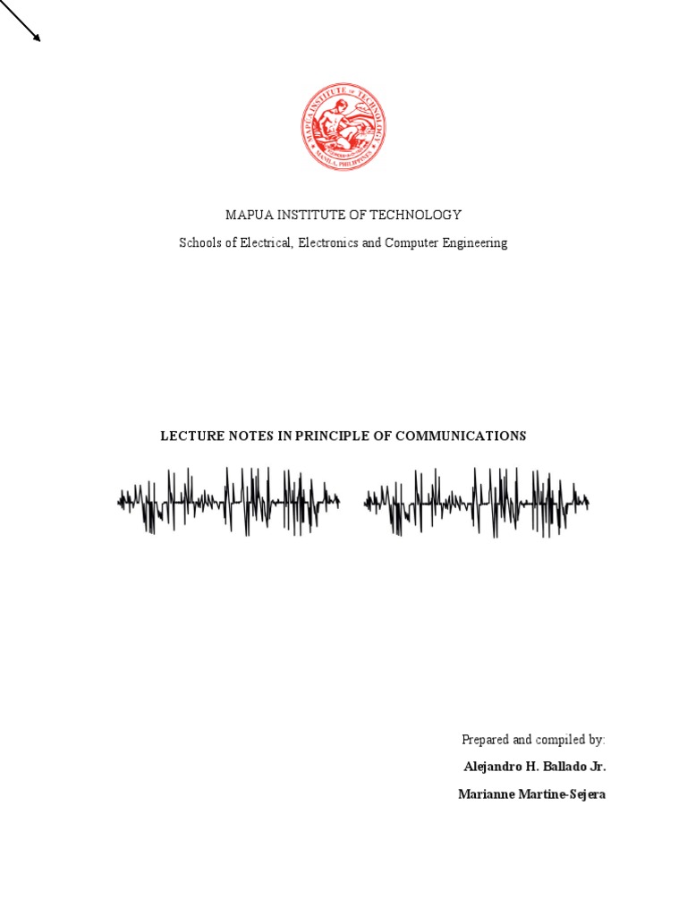 Communication Systems Lecture Notes | PDF | Amplifier | Transmission Medium