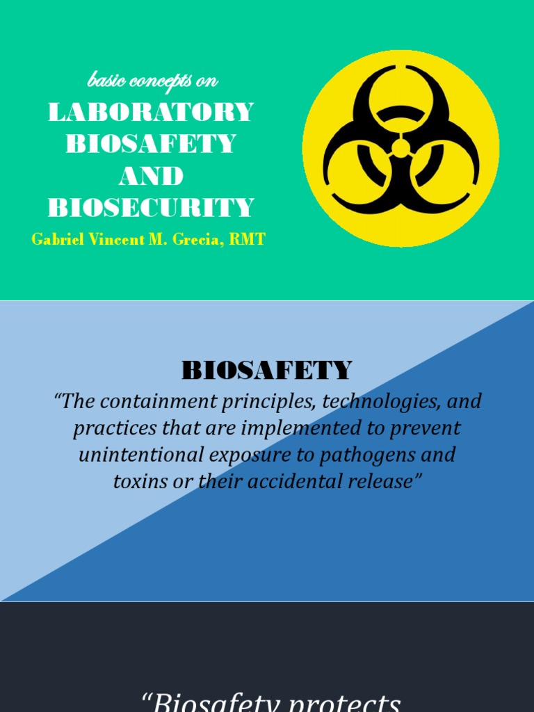 Biosafety and Biosecurity | PDF | Medical Specialties | Determinants Of ...
