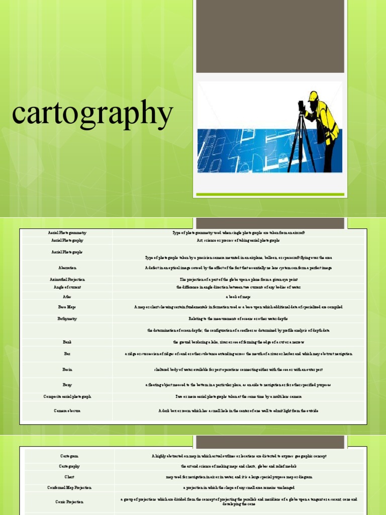 Aerial Photogrammetry and Cartography Guide | PDF | Stereoscopy | Tide