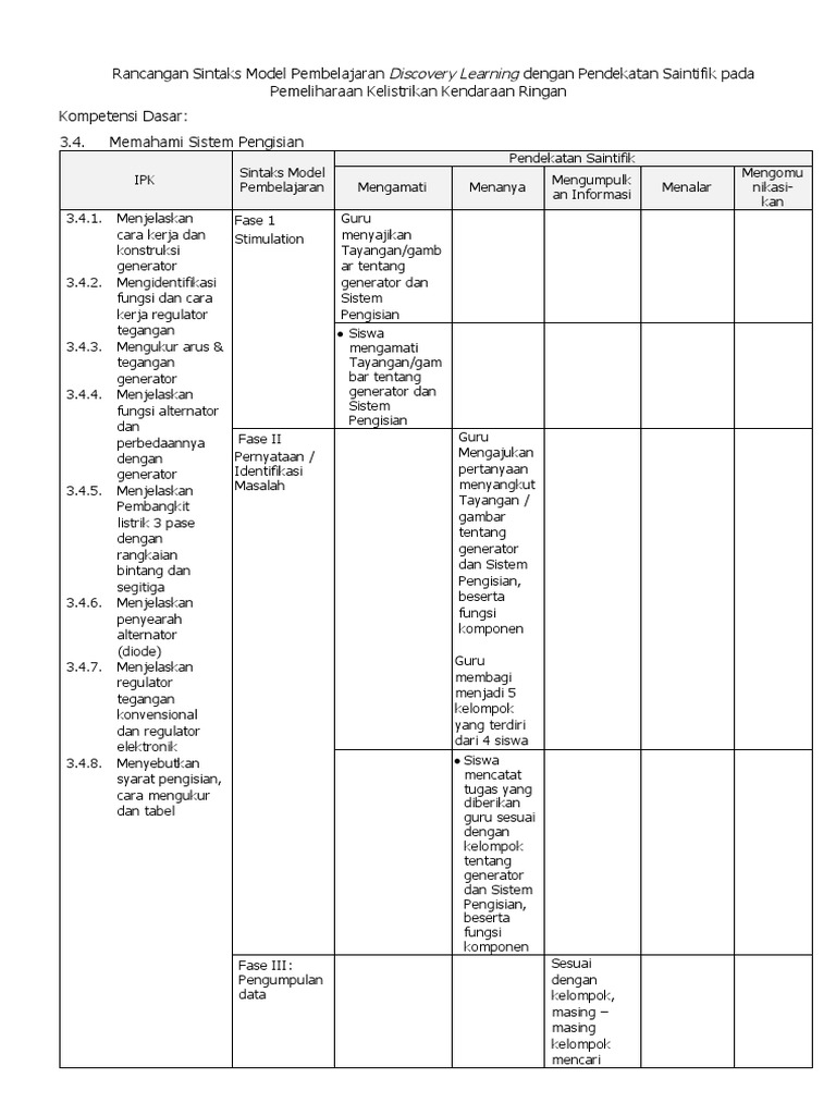 Sintaks KD 3.4 Dan 4.4 | PDF