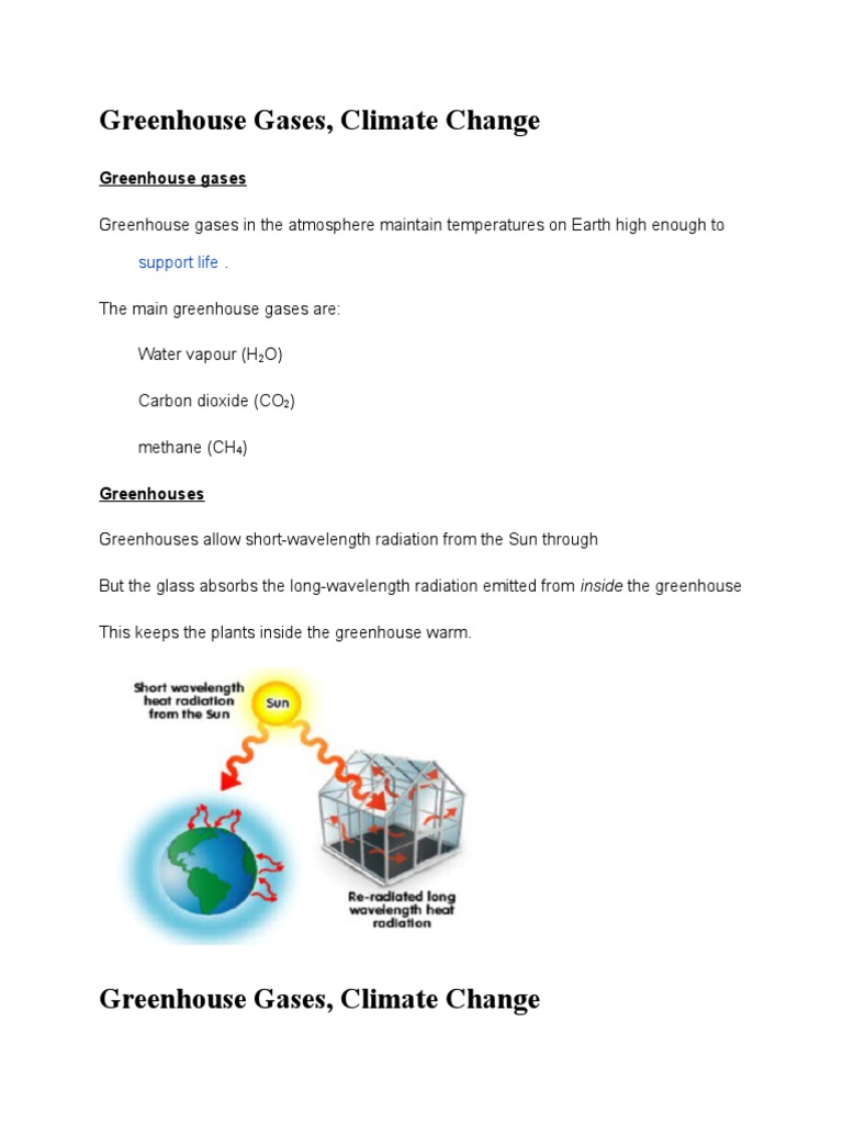 Student-Sheets - Greenhouse-Gases - Climate-Change Done | PDF ...