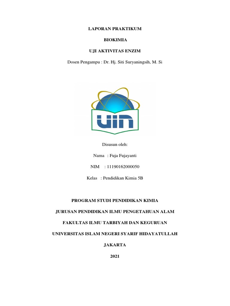 50 - Fuja Fujayanti - Laporan Enzim | PDF