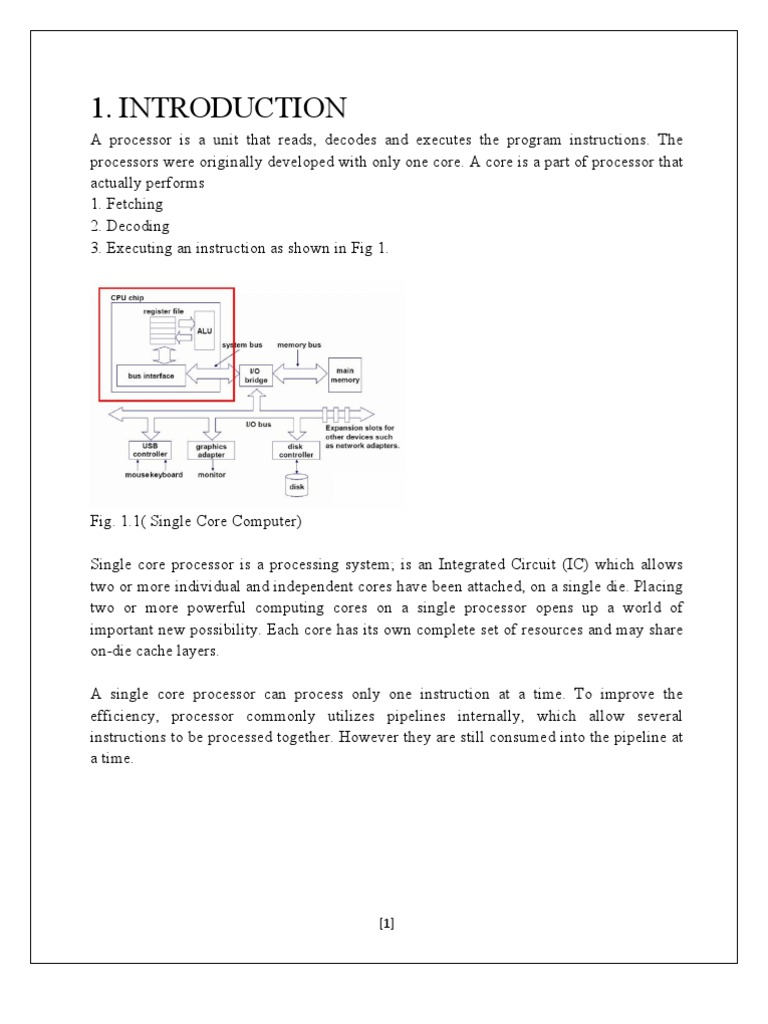 Multicore Processor Report | PDF | Multi Core Processor | Cpu Cache