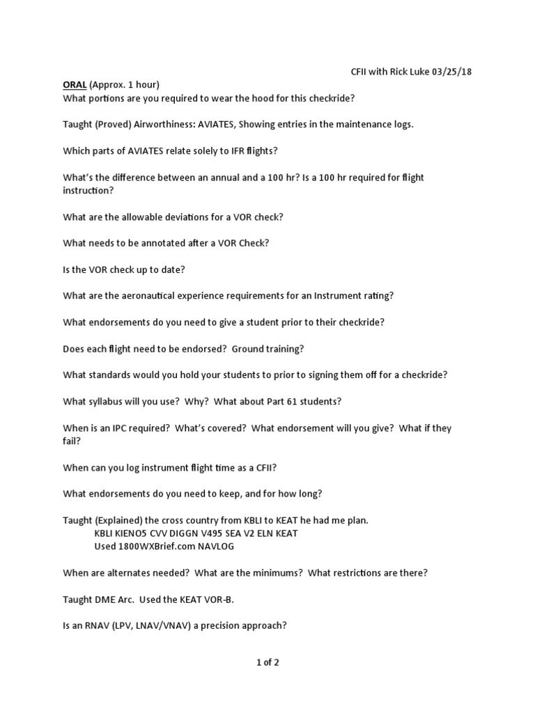 CFII Gouge | PDF | Aviation Safety | Aircraft