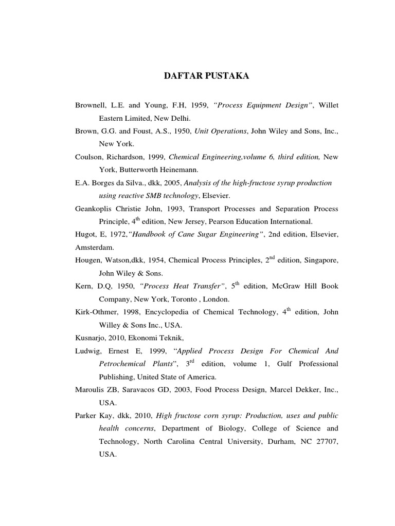 Daftar Pustaka: Using Reactive SMB Technology, Elsevier | PDF | Chemical Engineering | Physical ...