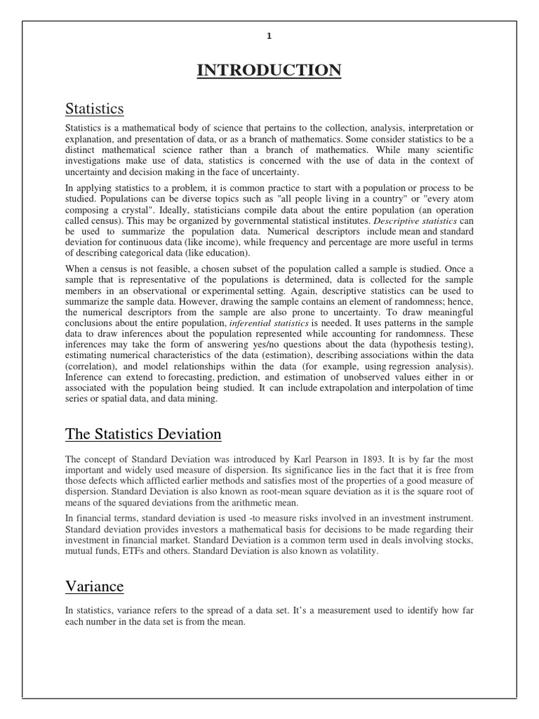 Shravani Maths Micro Project New | PDF | Statistics | Standard Deviation