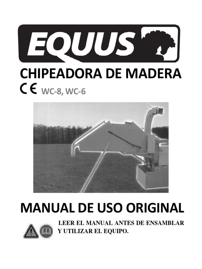 Manual de Uso Chipeadora de Madera | PDF | Eje | Engranaje