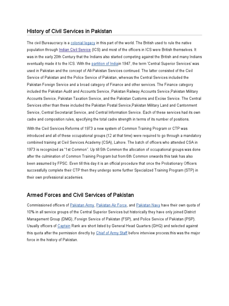 The Evolution of Civil Services in South Asia: From the British Indian ...