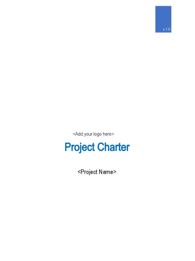 Project Charter Template | Download Free PDF | Project Management ...