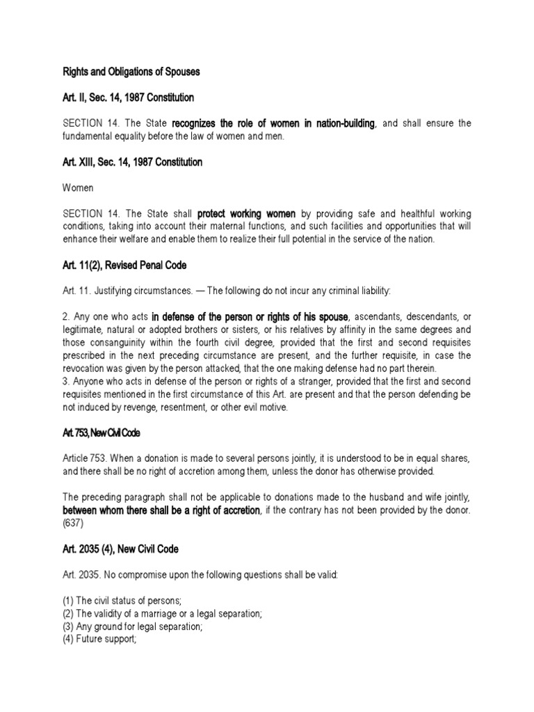 Property Regime Between Spouses Lecture | PDF | Marriage | Parental Leave