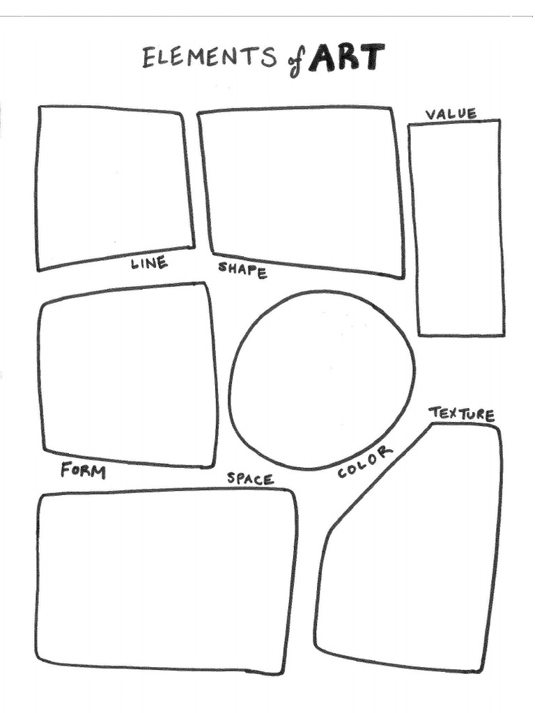 Elements of Art Worksheet | PDF