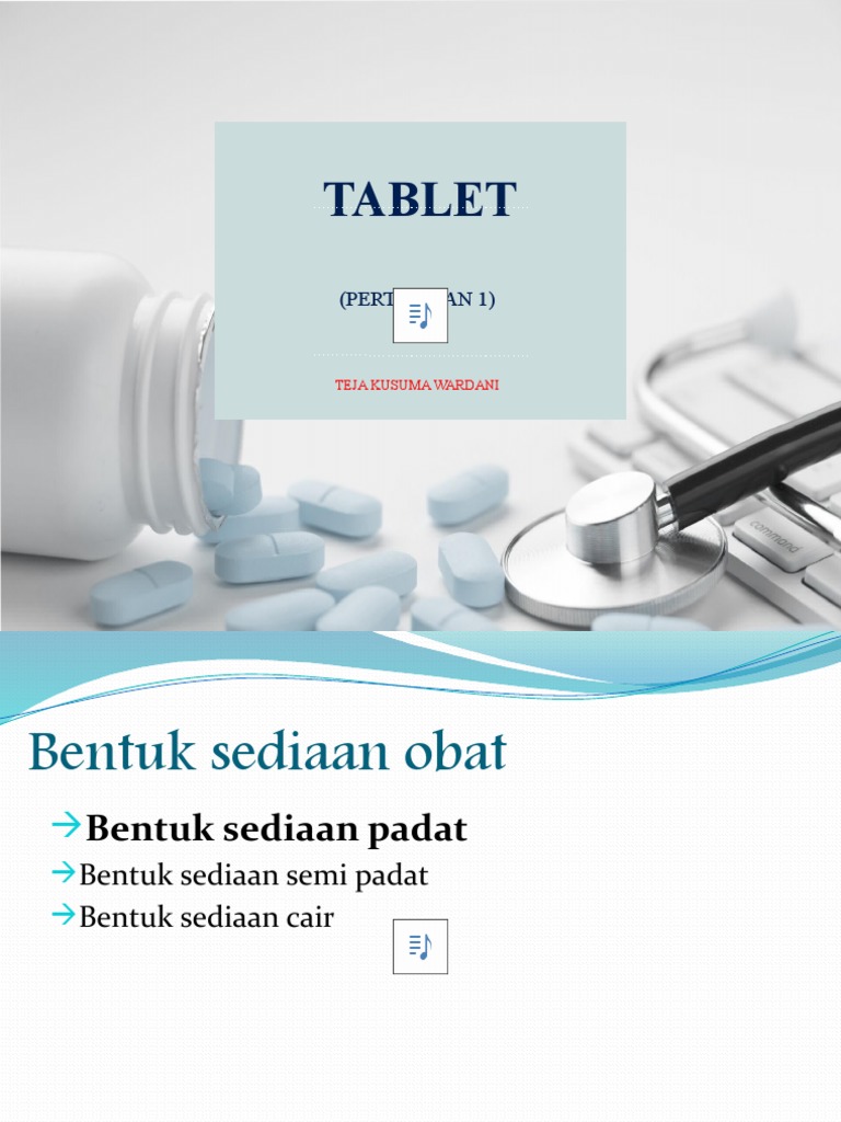 Jenis Jenis Tablet (Pertemuan 1) | PDF