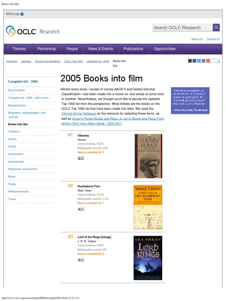 OCLC Books Into Film | PDF