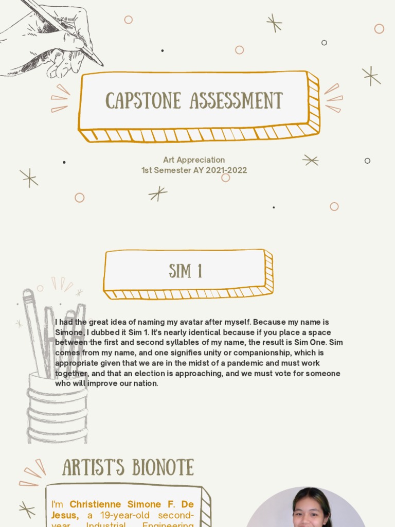 Capstone Assessment: Art Appreciation 1st Semester AY 2021-2022 | PDF ...