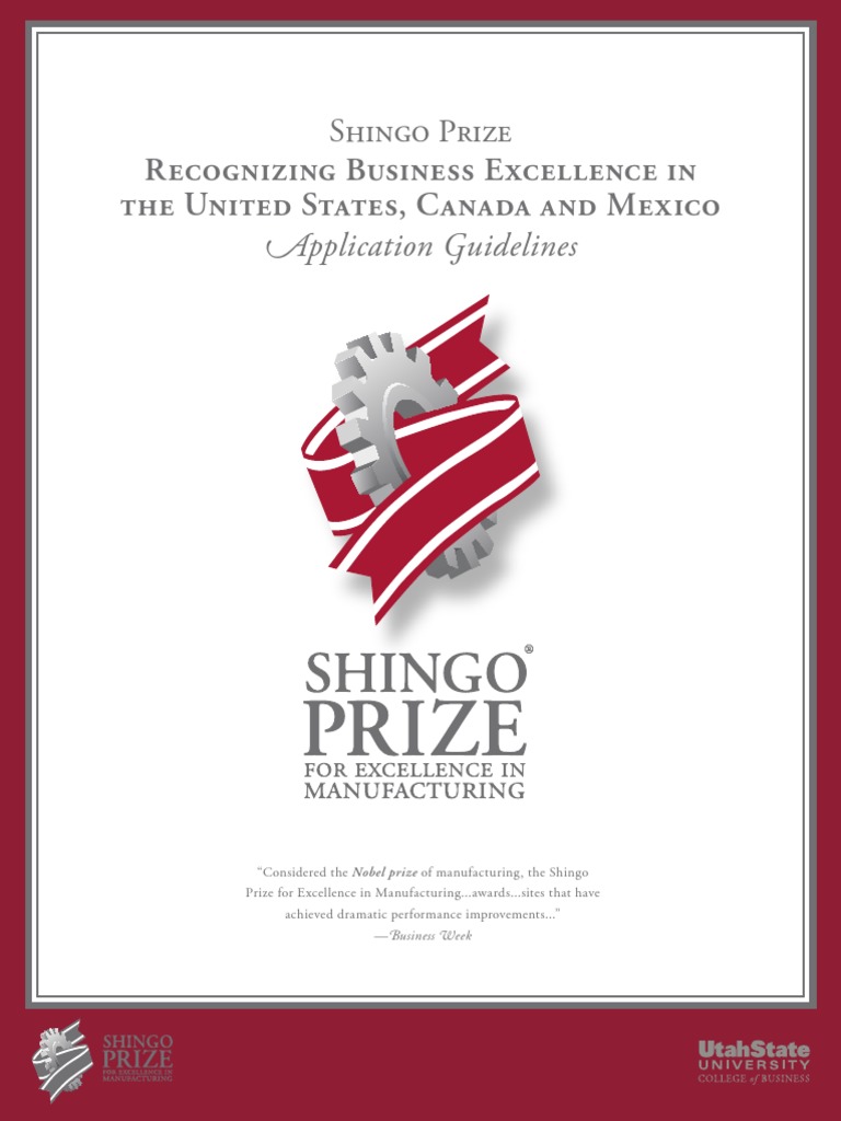 Shingo Prize Guidelines 2007 | PDF | Innovation | System
