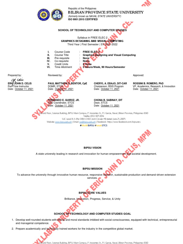 Graphics Design and Visual Computing | PDF | Computing | Computer Science