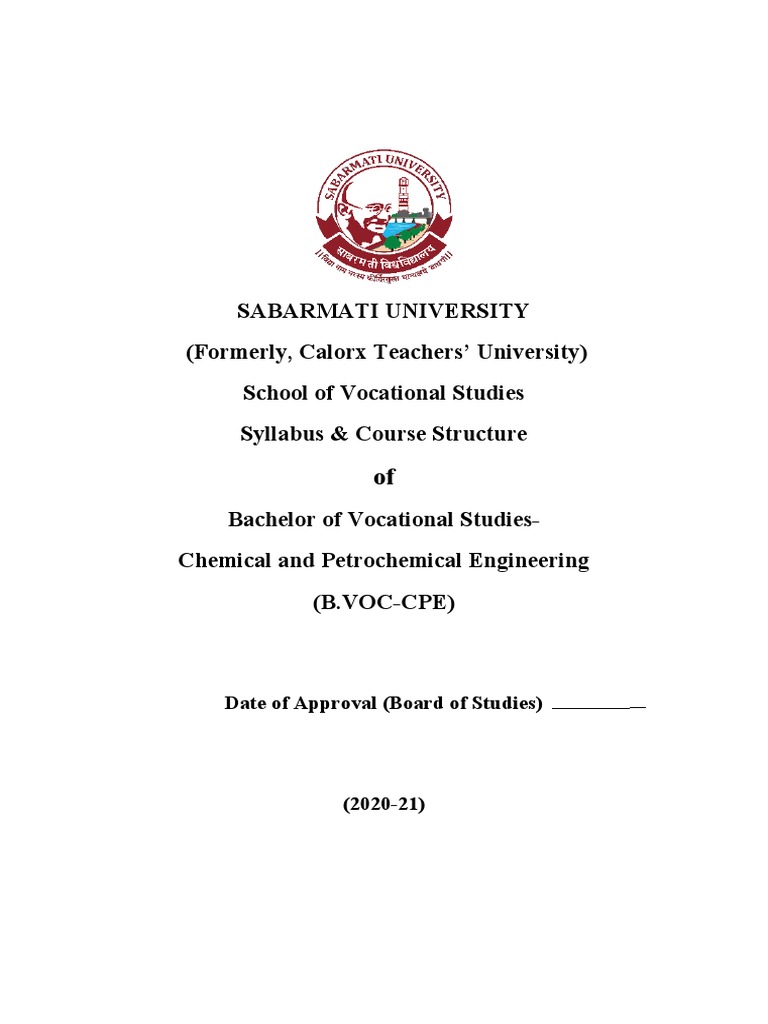 B.Voc in Chemical Engineering Overview | PDF | Academic Degree ...