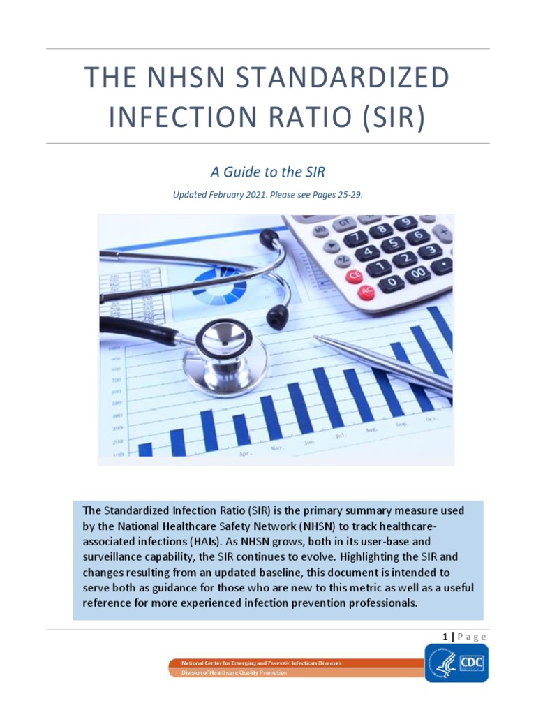 NHSN Standardized Infection Ratio Guide | PDF | Logistic Regression ...