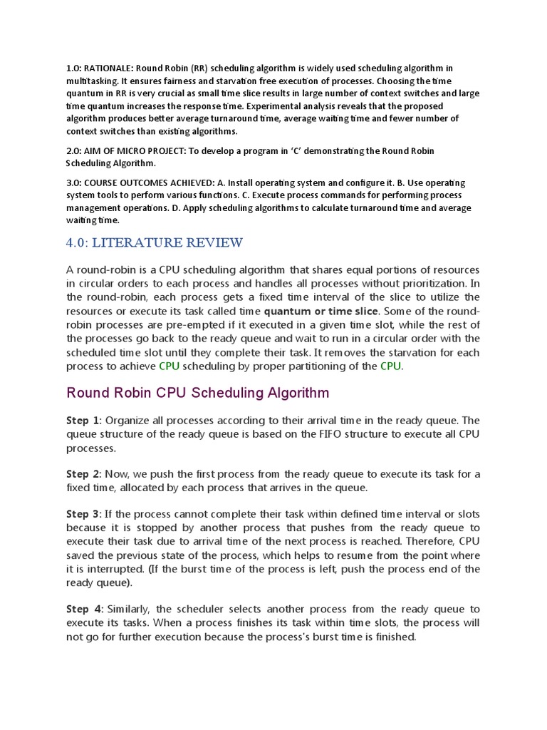 Osy Project | PDF | Scheduling (Computing) | Software Engineering