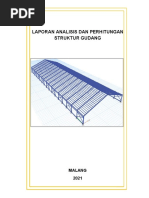 Perhitungan Gording, Rafter, Dan Kolom GHGH | PDF