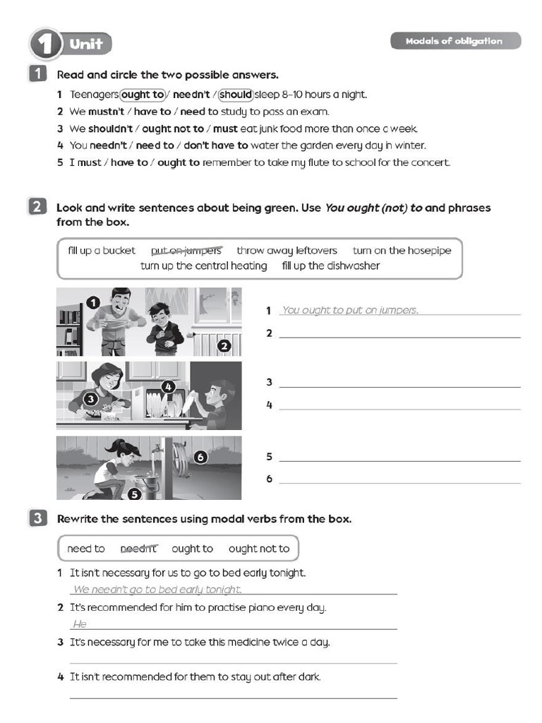 01 - Unit 1 Grammar Reinforcement Worksheet | PDF