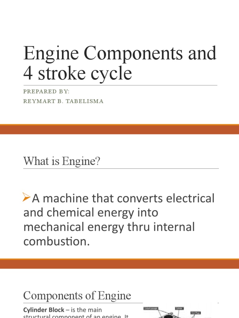 4 Stroke Cycle Engine Operations | PDF | Internal Combustion Engine | Piston