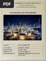 Procedure For Vacuum Box Testing | PDF | Vacuum | Pressure Measurement