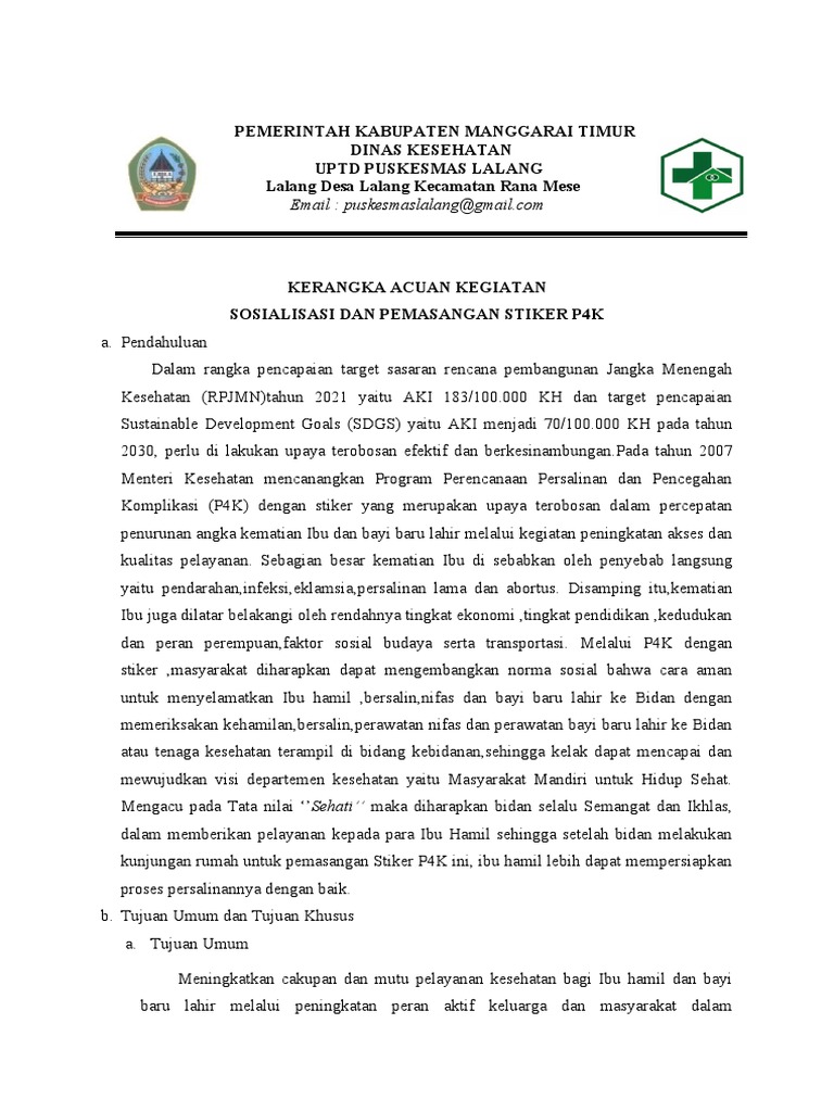 Kak Pemasangan Stiker P4K | PDF