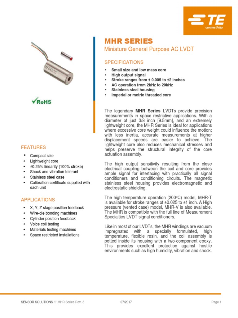 MHR Series | PDF | Electrical Engineering | Electricity