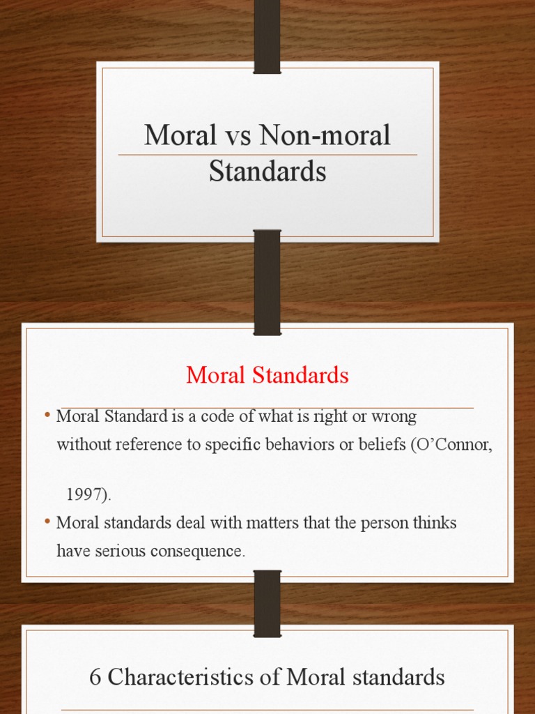 Distinguishing Moral and Non-Moral Standards | PDF | Career & Growth