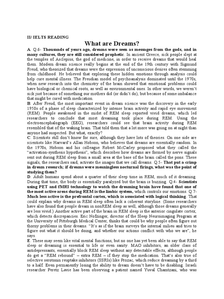 The Role of Dreams in Understanding Human Behavior and Mental Health ...
