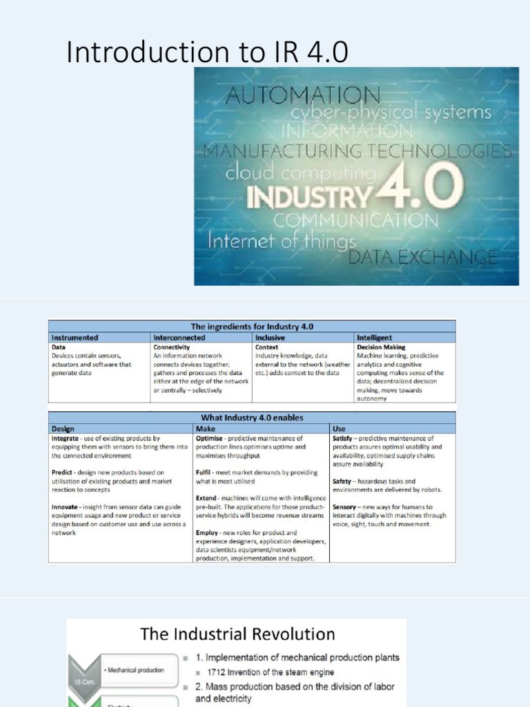 Introduction To IR 4 (Final Revise July2021) | PDF | Internet Of Things ...