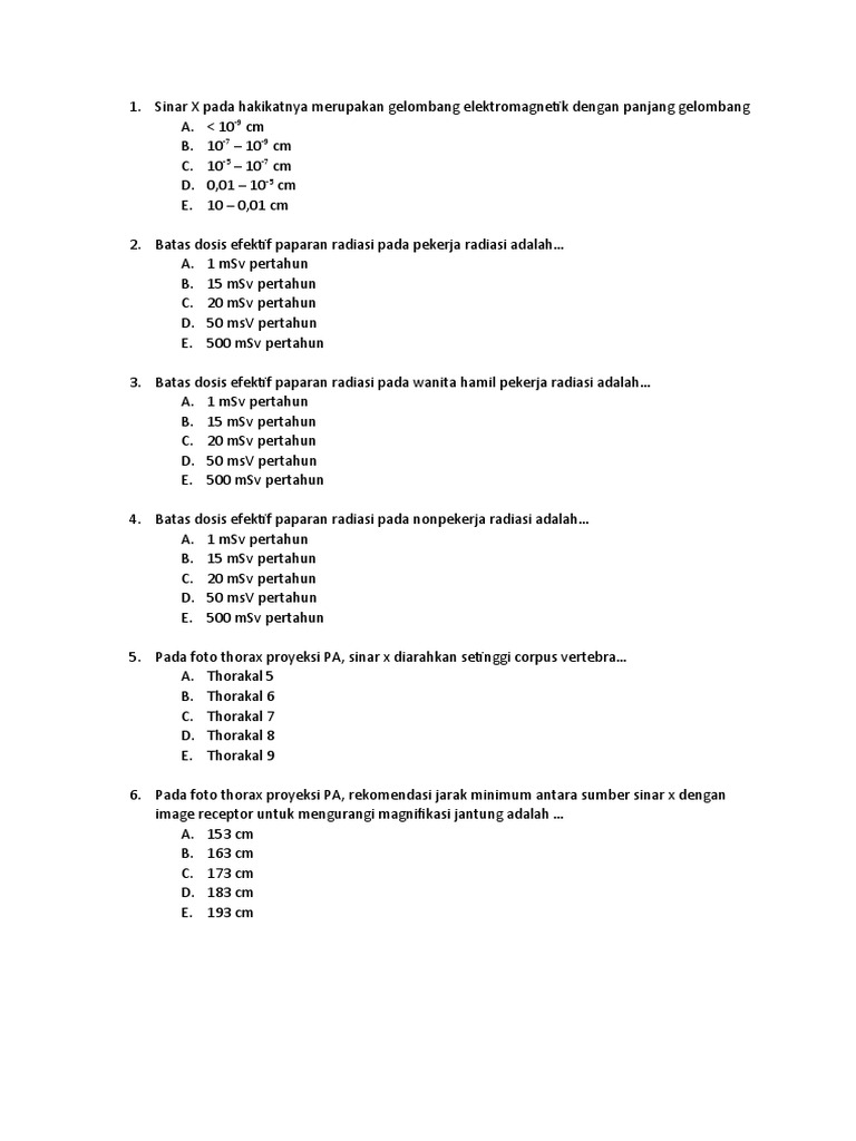 Soal MCQ September 2019 | PDF