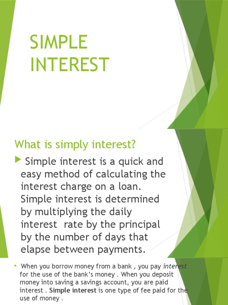 Simple Interest | PDF | Interest | Debt