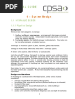 Sanitary Pipe Gradient Guidelines | PDF | Slope | Sanitary Sewer