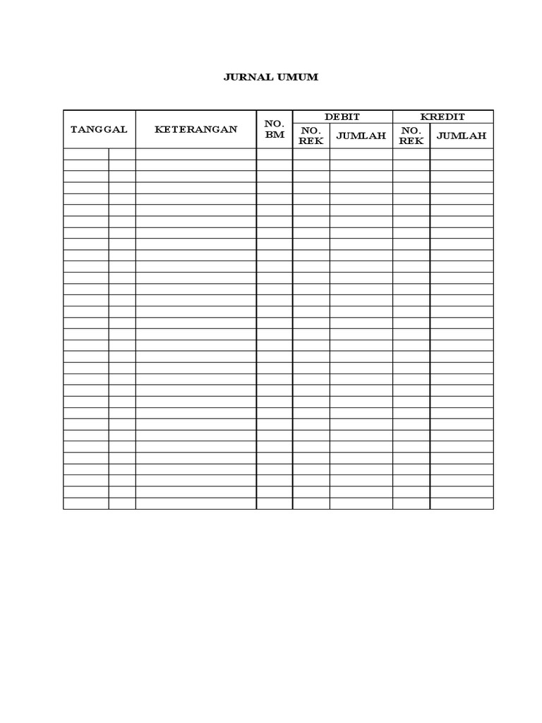 Tabel Akuntansi | PDF