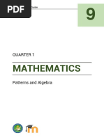 Learning Module: Mathematics Grade 9 Quarter 1 | PDF | Quadratic ...