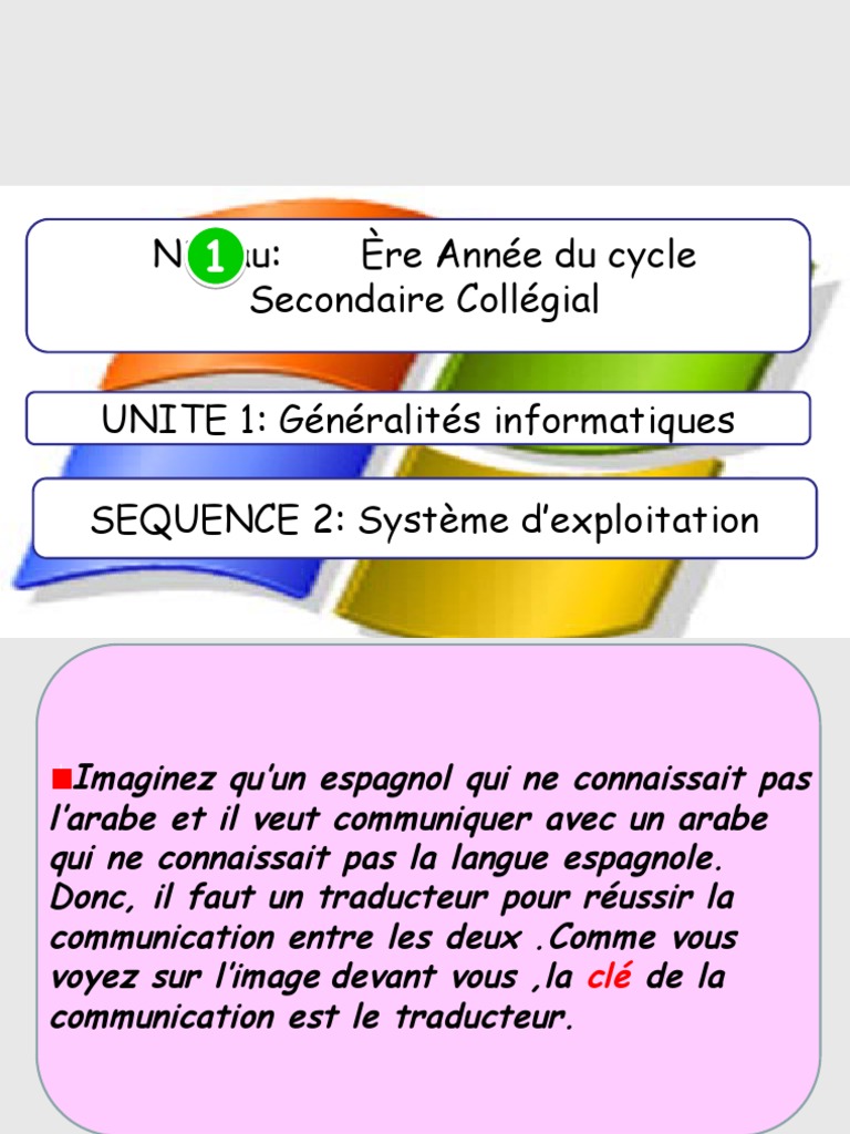 Systeme D Exploitation 1asc Pdf Système D Exploitation Fichier