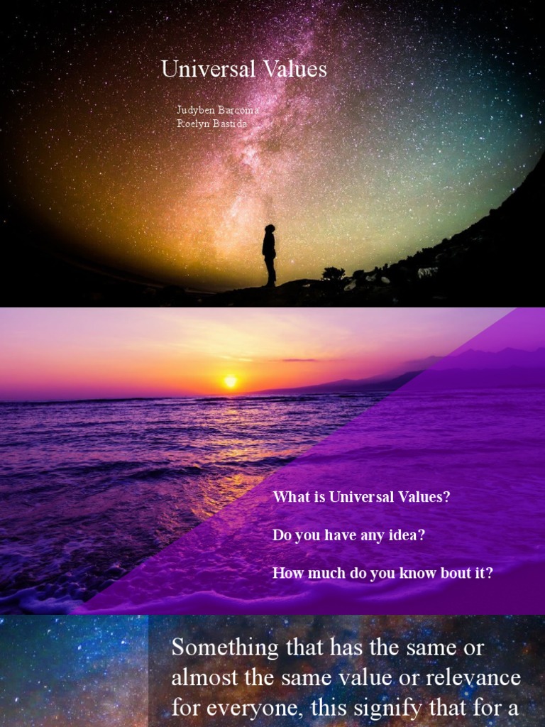 Understanding Universal Values Explained | PDF