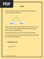 Worksheet Index Law 1 | PDF
