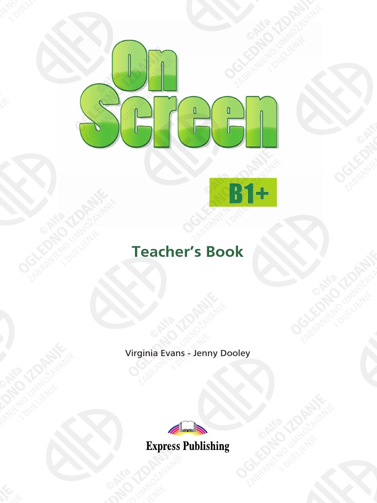 OnScreen B1 PLUS TB Separat | PDF