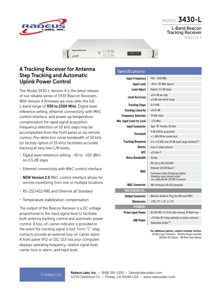 Radeus Labs BTR RL.3430-L3-v4 - WEB | PDF | Electrical Connector | Decibel