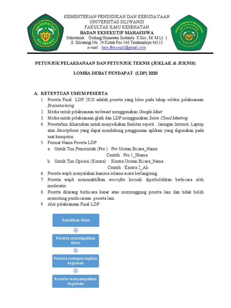 Juklak Juknis Final LDP 2020 | PDF