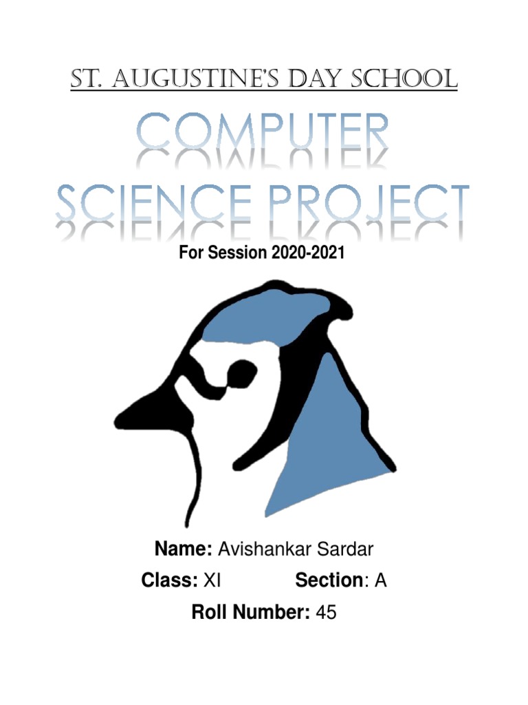 Computer Science Project Class 11 | Download Free PDF | Matrix (Mathematics) | Integer (Computer ...