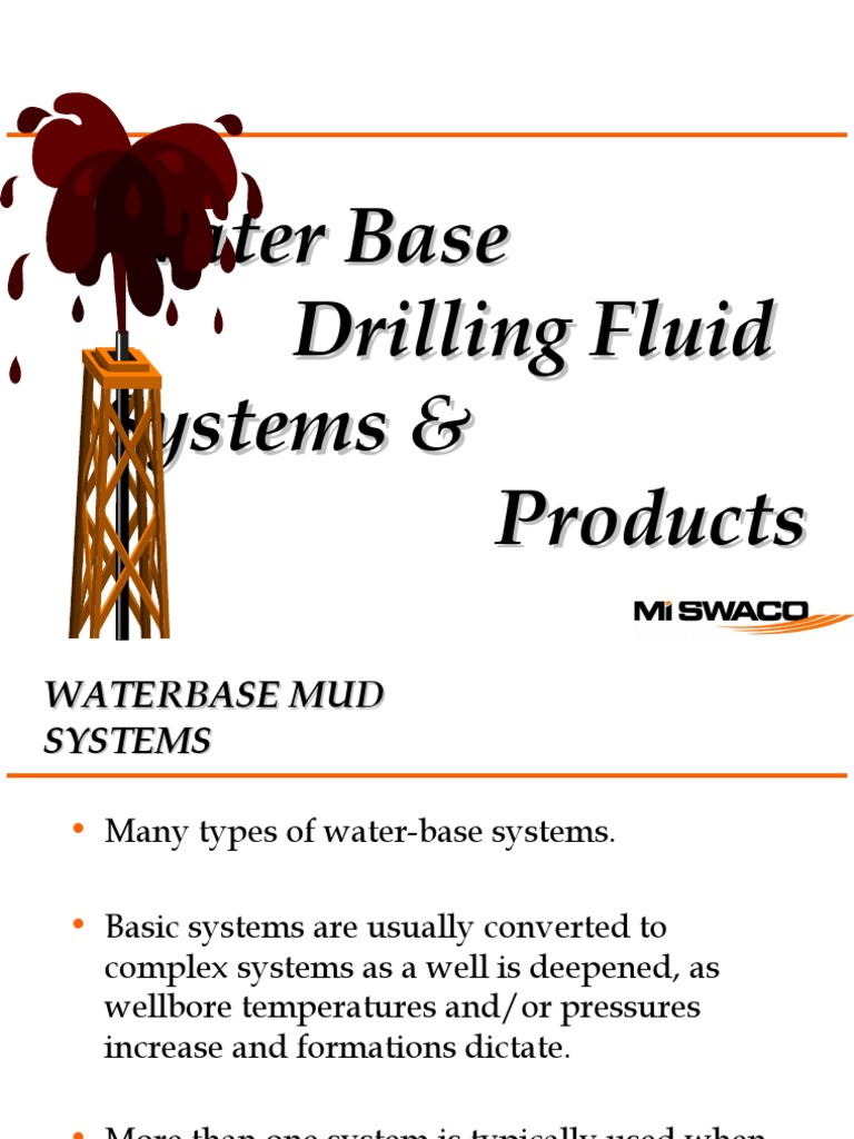 9 - 1 - Drilling Fluid Products & Systems | PDF | Oil Well | Chemistry