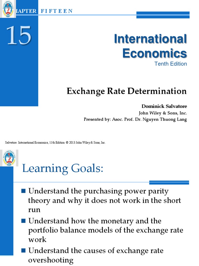International Economics: Exchange Rate Determination | PDF | Exchange ...