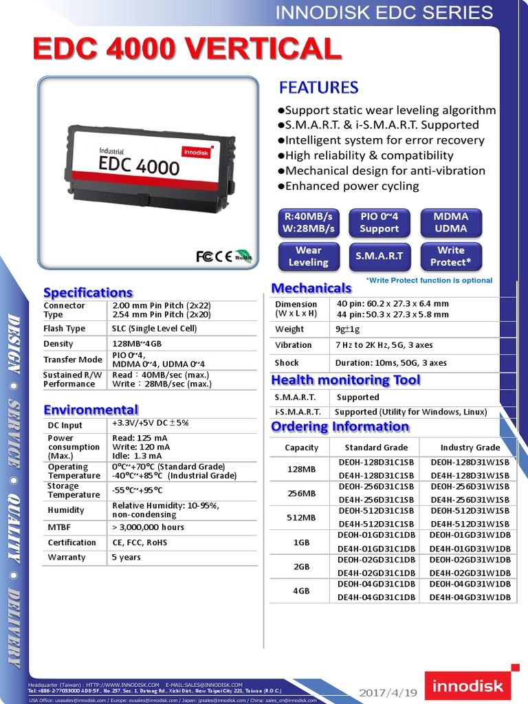 UDMA 4 SSD with 28MB/s Write Speed | PDF | Computing | Computer Data