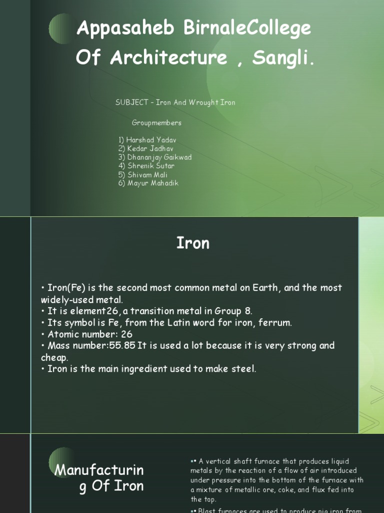 The Properties, Manufacturing, and Applications of Iron and Wrought ...