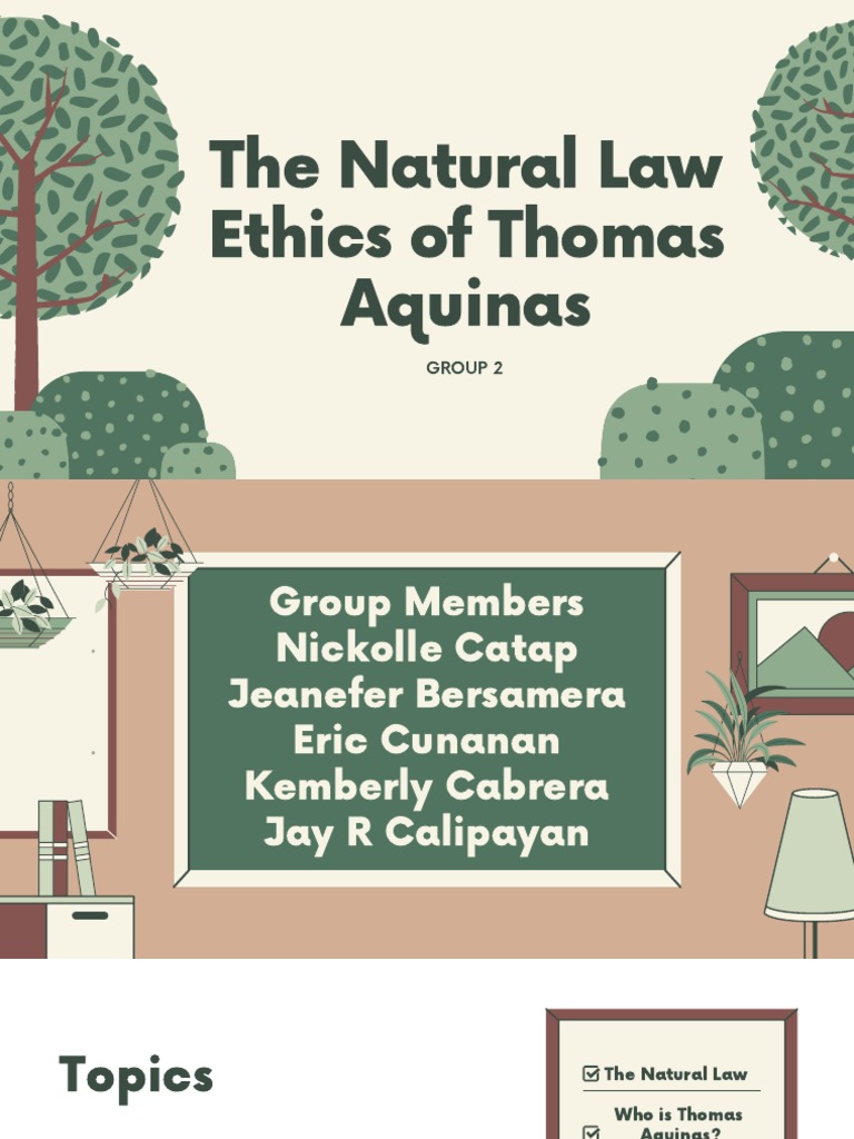 The Natural Law Ethics of Thomas Aquinas | PDF | Thomas Aquinas | Natural Law